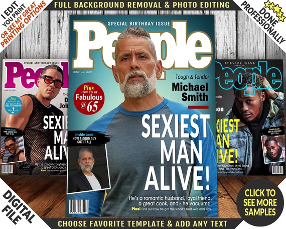 Custom Magazine Cover, People Magazine Sexiest Man Alive, Birthday ...
