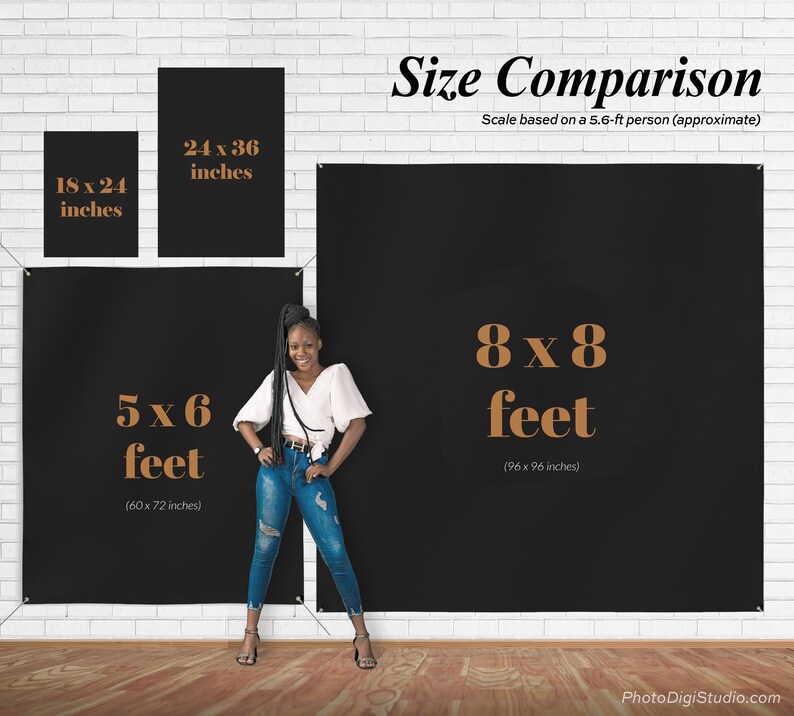 Custom Photo Backdrop for Men, Magazine Cover Backdrop Black Silver ...