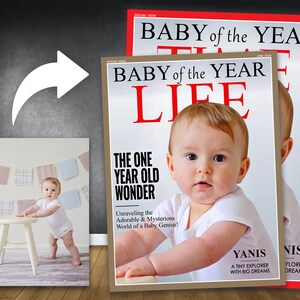 Personalized Baby Gift, Custom Baby Portrait, Celebrity Baby Magazine ...