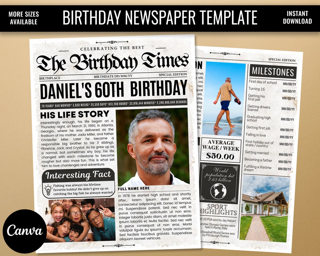 Newspaper Layout Design Templates