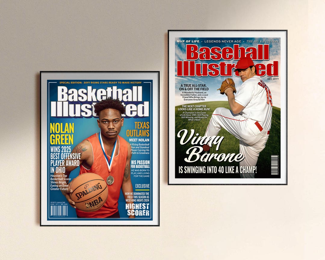 Basketball Magazine Cover Template