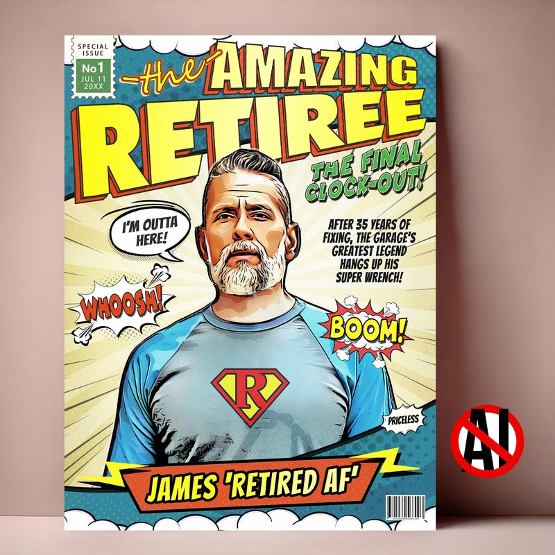 Funny Retirement Cartoons - Etsy