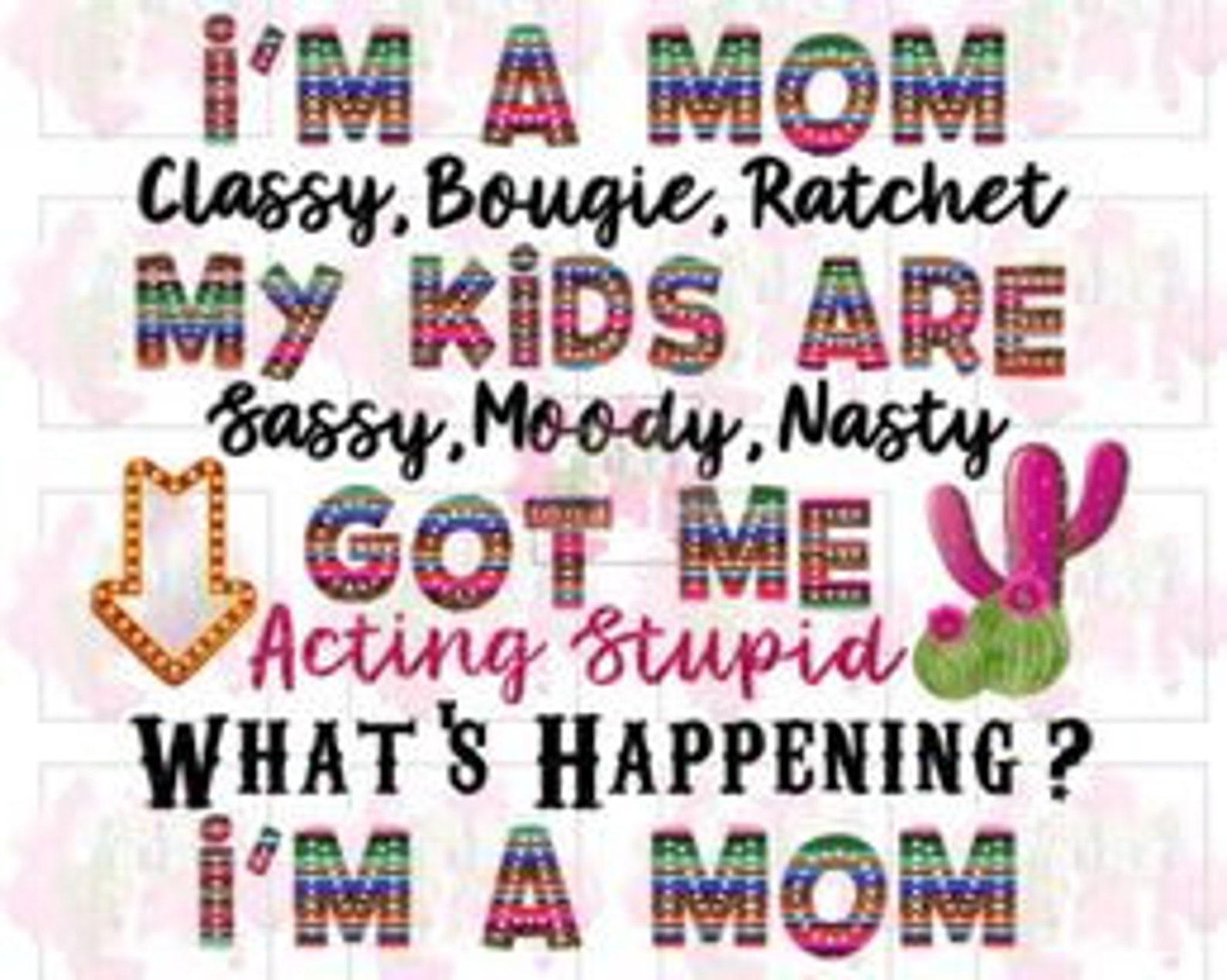 I'm A Mom Digital Design Sublimation Design Digital Download PNG File ...