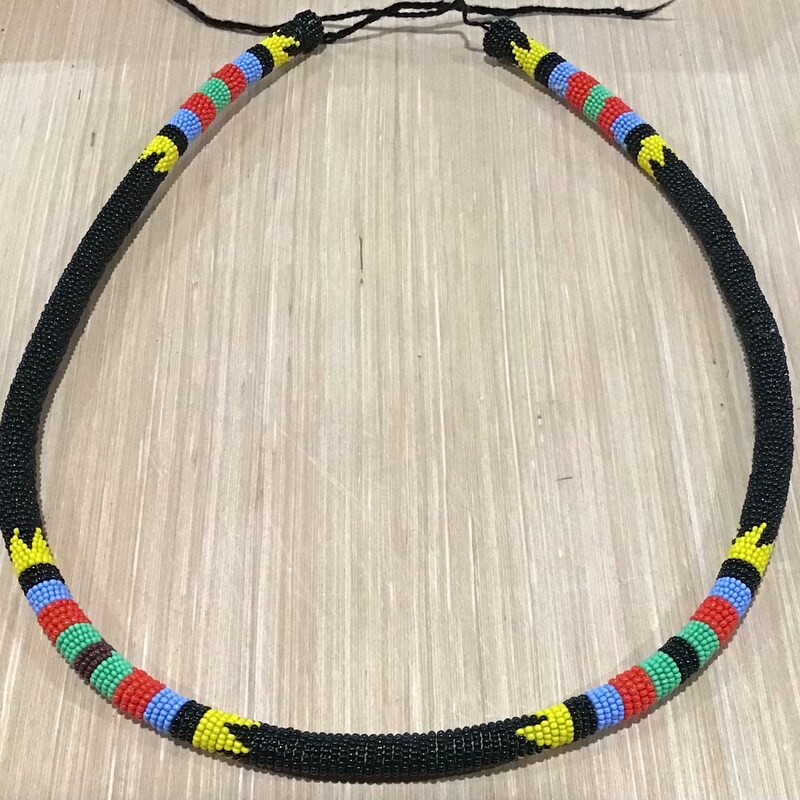 Beaded Rope Necklace - Etsy