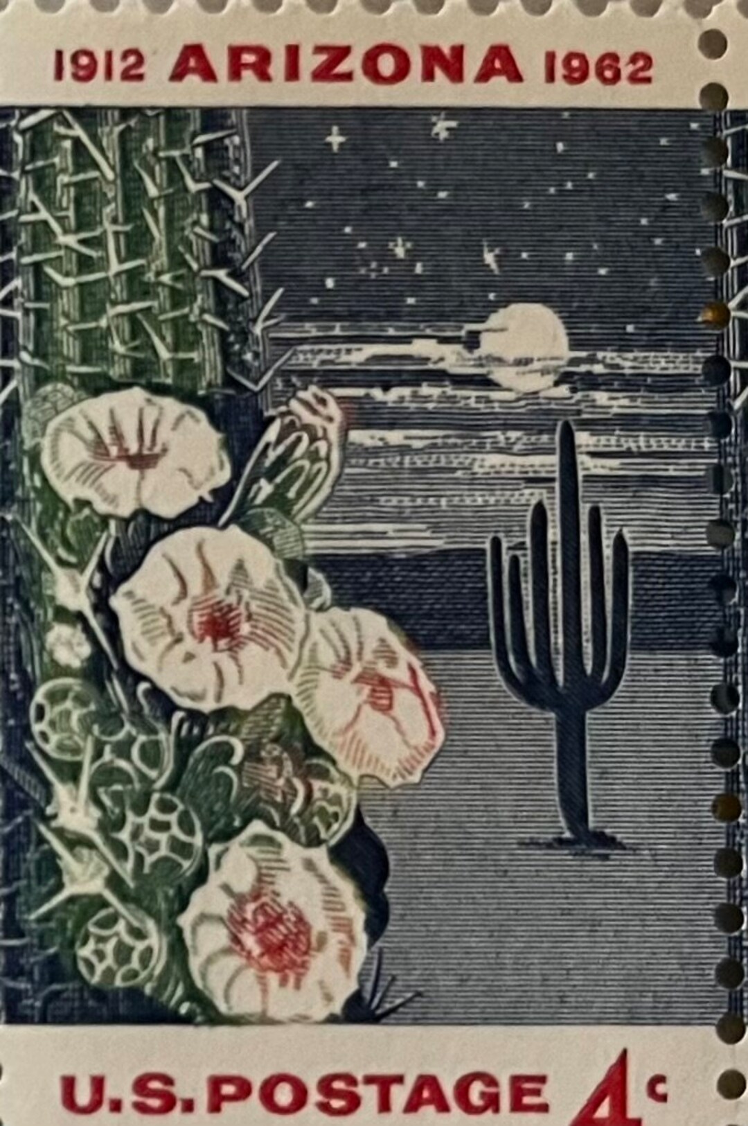 1192. 1962 4c Arizona Statehood Stamp - Etsy