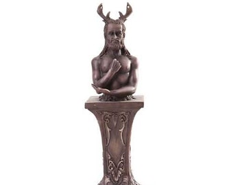 Cernunnos Cernun Wood Horned God Celtic God Altar Statue - Etsy