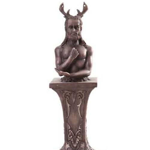 Cernunnos Cernun Wood Horned God Celtic God Altar Statue - Etsy
