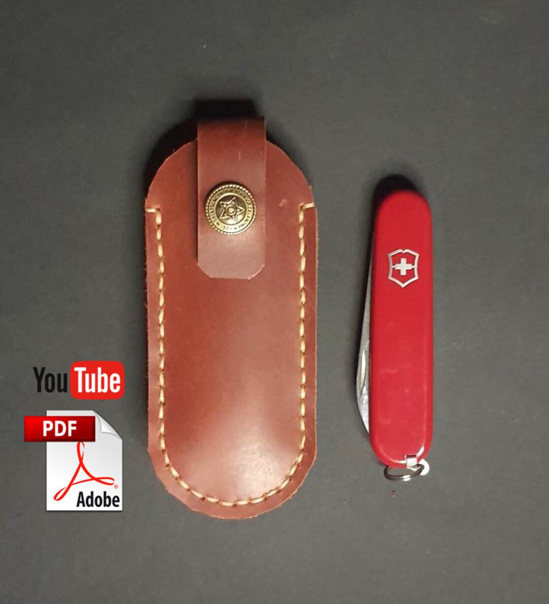 Victorinox, Leather Sheath, Belt Sheath, Original Size, Swiss, PDF Fast ...