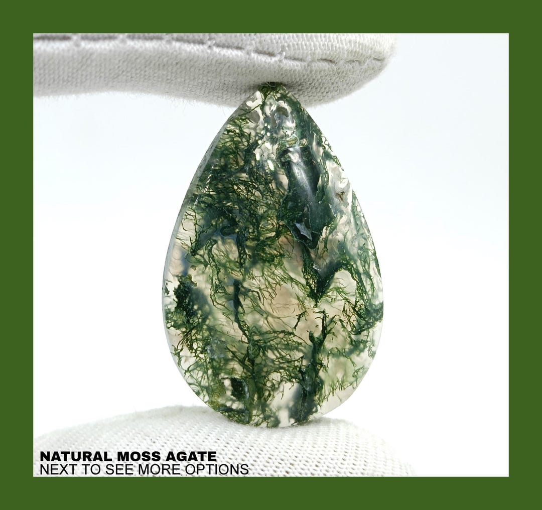 Natural Green Moss Agate Gemstone for Jewelry, High Quality Moss Agate ...
