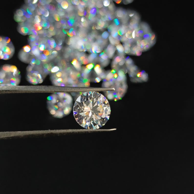 Cubic Zirconia AAA Quality Cubic Zirconia Round Shape White-colors CZ ...