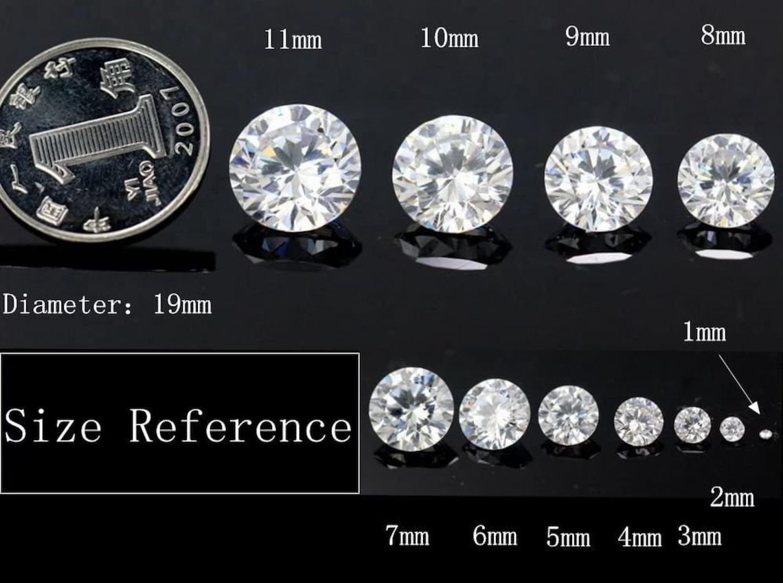 Cubic Zirconia AAA Quality Cubic Zirconia Round Shape White-colors CZ ...