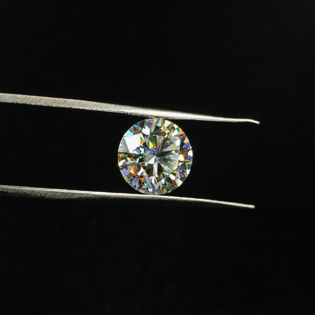 GRA Certified Loose Moissanite Round Cut Stones | 1mm to 3mm Moissanite ...
