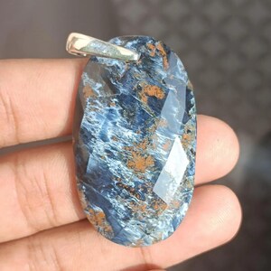 Amazing Natural Different Flash Pietersite Faceted Gemstone Pendant in ...