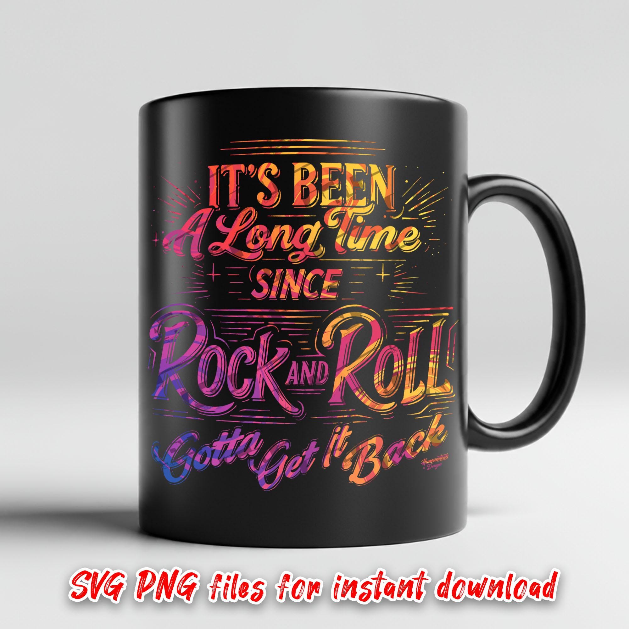 Rock and Roll Music SVG PNG: Seventies Song Graphic (digital Files) - Etsy