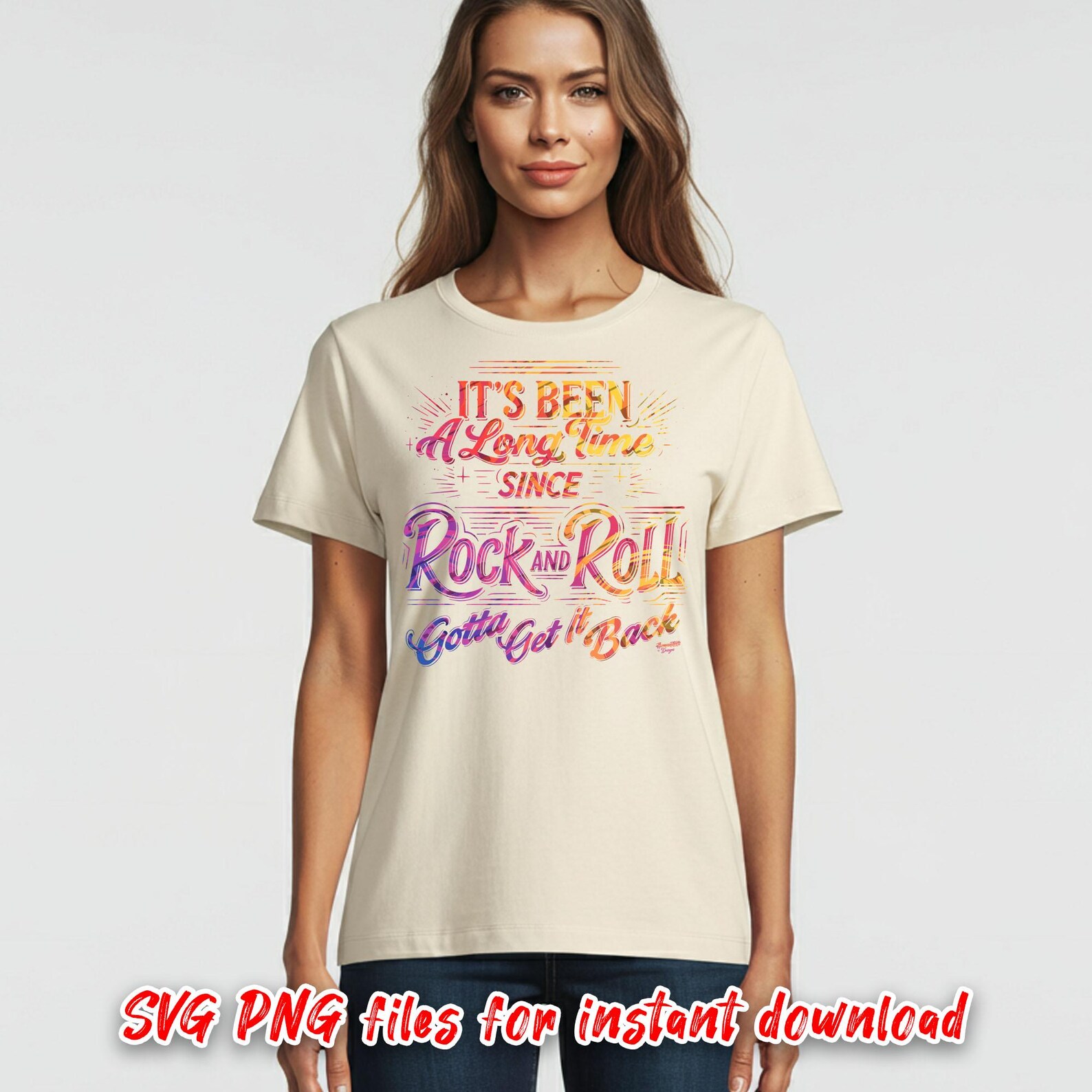 Rock and Roll Music SVG PNG: Seventies Song Graphic (digital Files) - Etsy