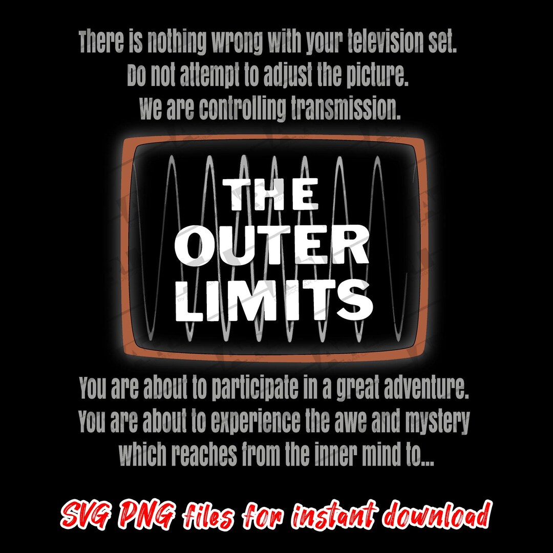The Outer Limits TV Logo SVG PNG, Classic American Tv Svg, Science ...