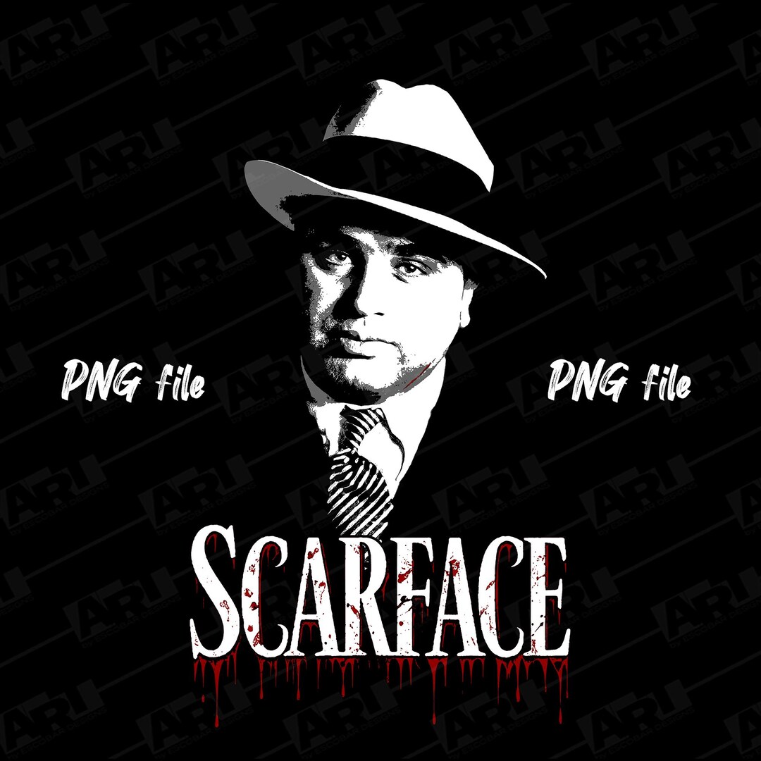 Scarface Al Capone SVG PNG: Classic Mobster Digital Design - Etsy