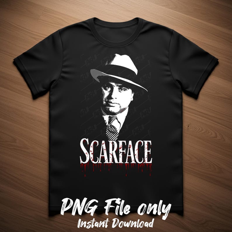 Scarface Al Capone SVG PNG: Classic Mobster Digital Design - Etsy