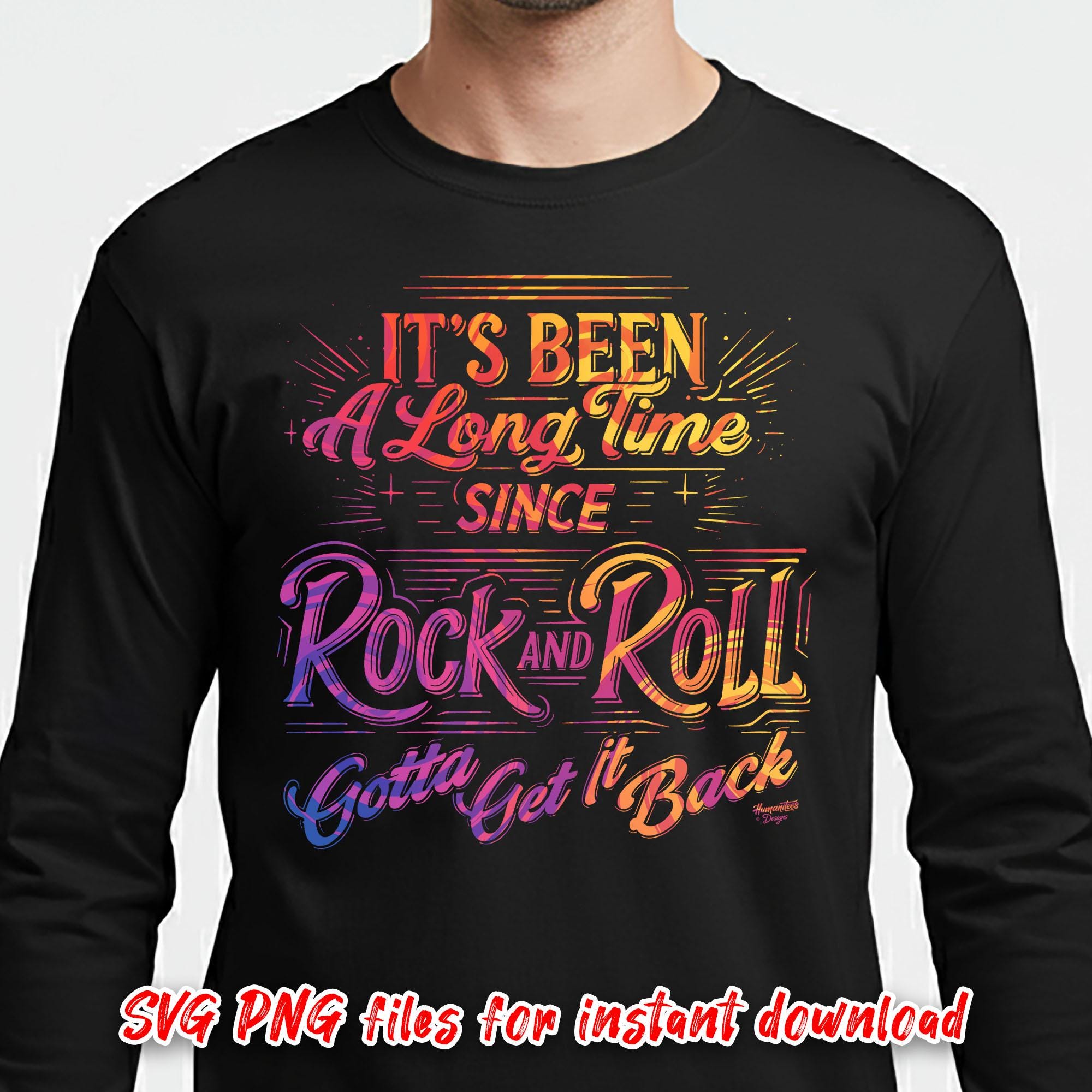 Rock and Roll Music SVG PNG: Seventies Song Graphic (digital Files) - Etsy