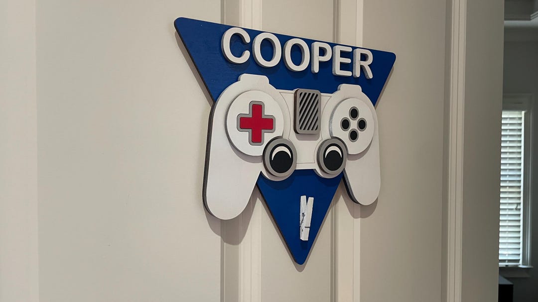 Gamer Personalized 3D Door Sign - DIY Kit - Painted and Assembled ...