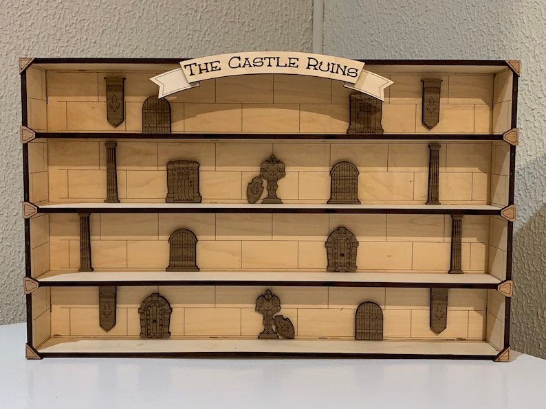 The Castle Ruins - Miniature Display - 18" X 11" - Etsy