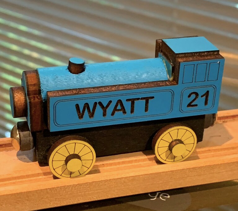 Wood Toy Train Personalized Custom Magnetic - Etsy