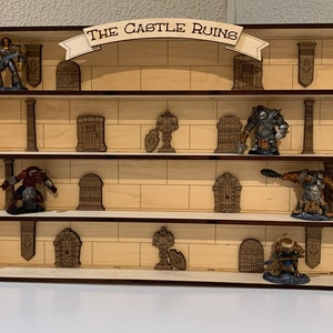 The Castle Ruins - Miniature Display - 18" X 11" - Etsy