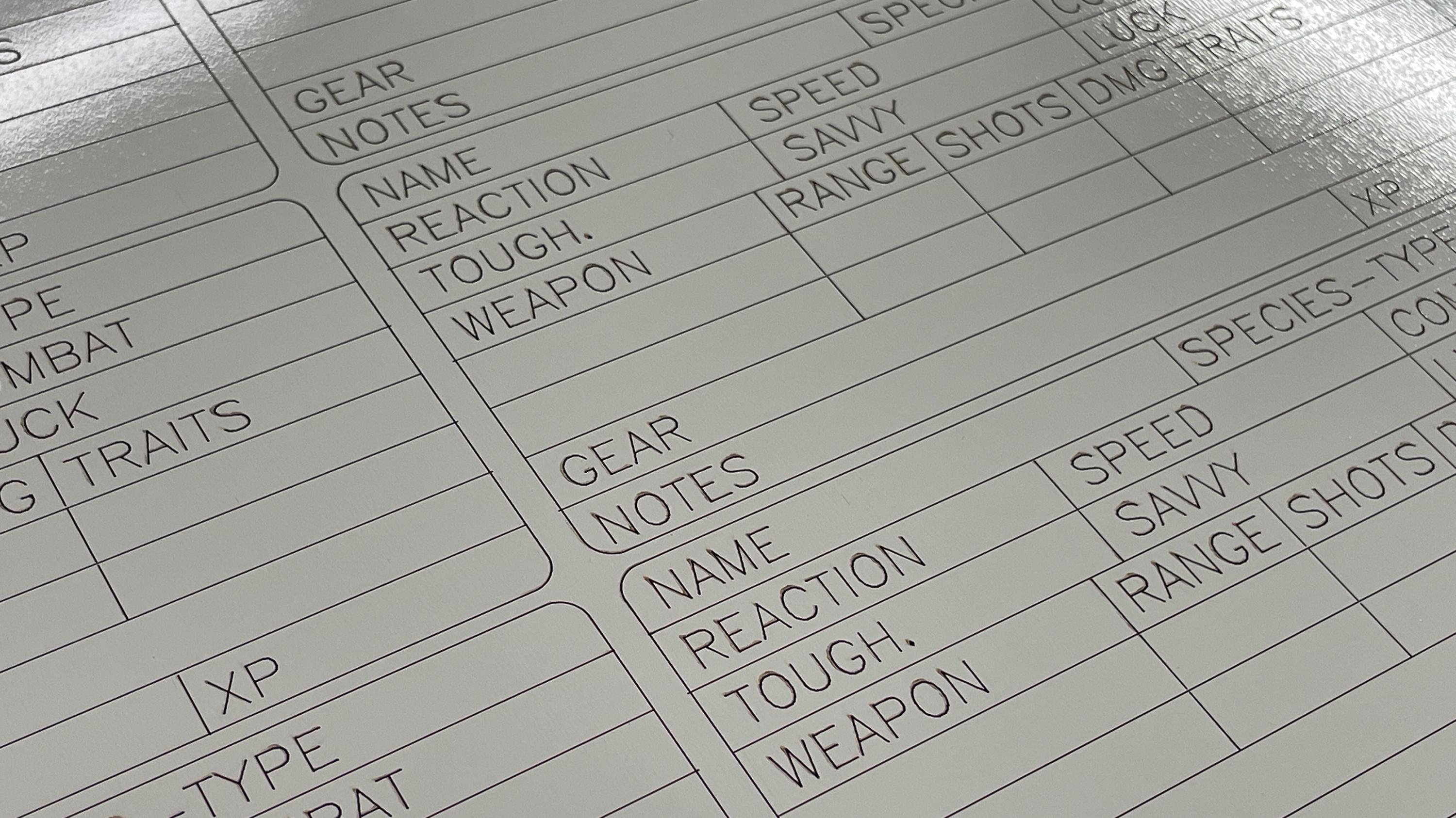Five Parsecs From Home Dry Erase Game Board - FREE SHIPPING - Etsy