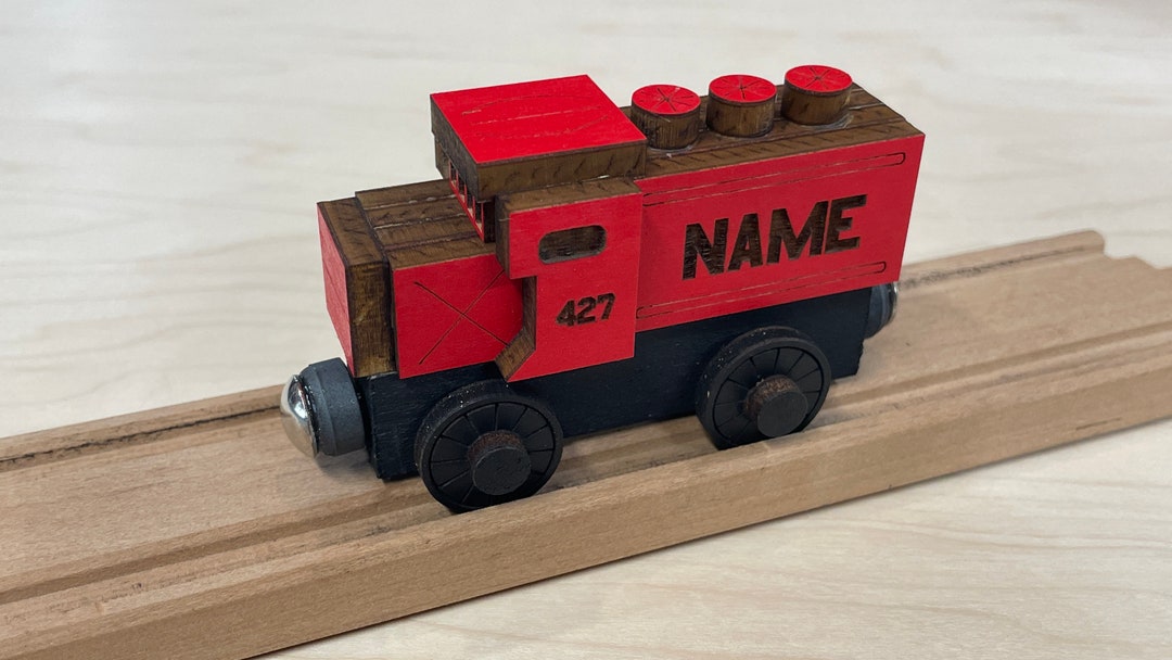 Wood Toy Diesel Train Personalized Custom Magnetic - Etsy