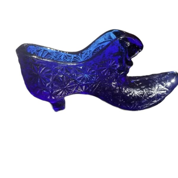 Blue Glass Shoe - Etsy