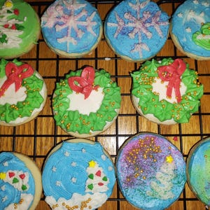 Assorted Frosted Sugar Cookies - Etsy