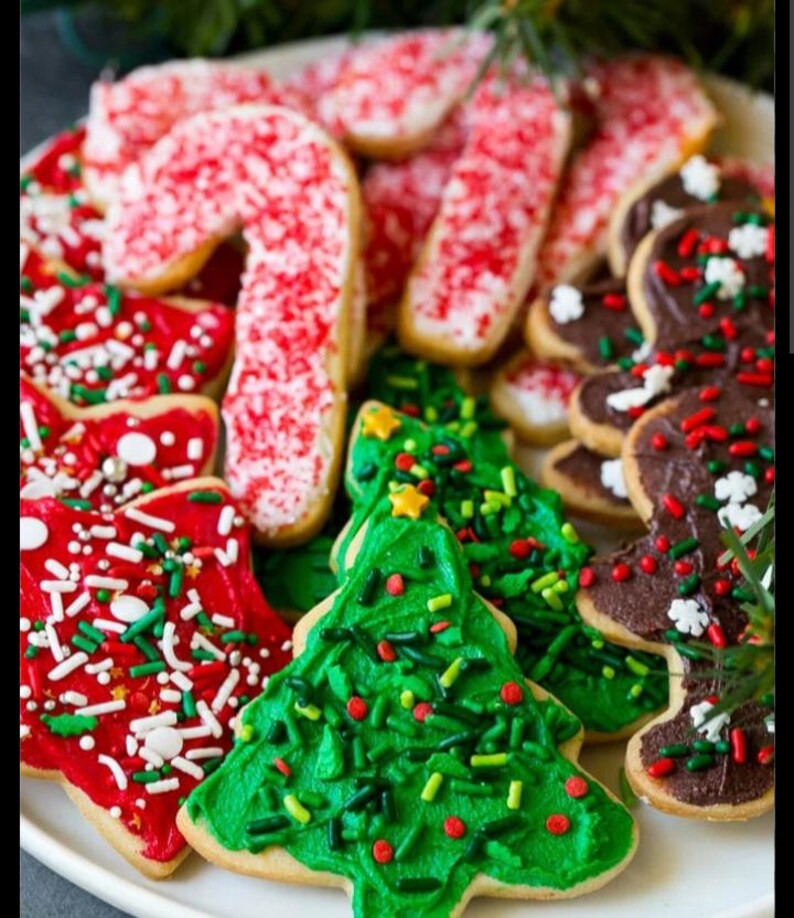 Frosted Christmas Cookies - Etsy