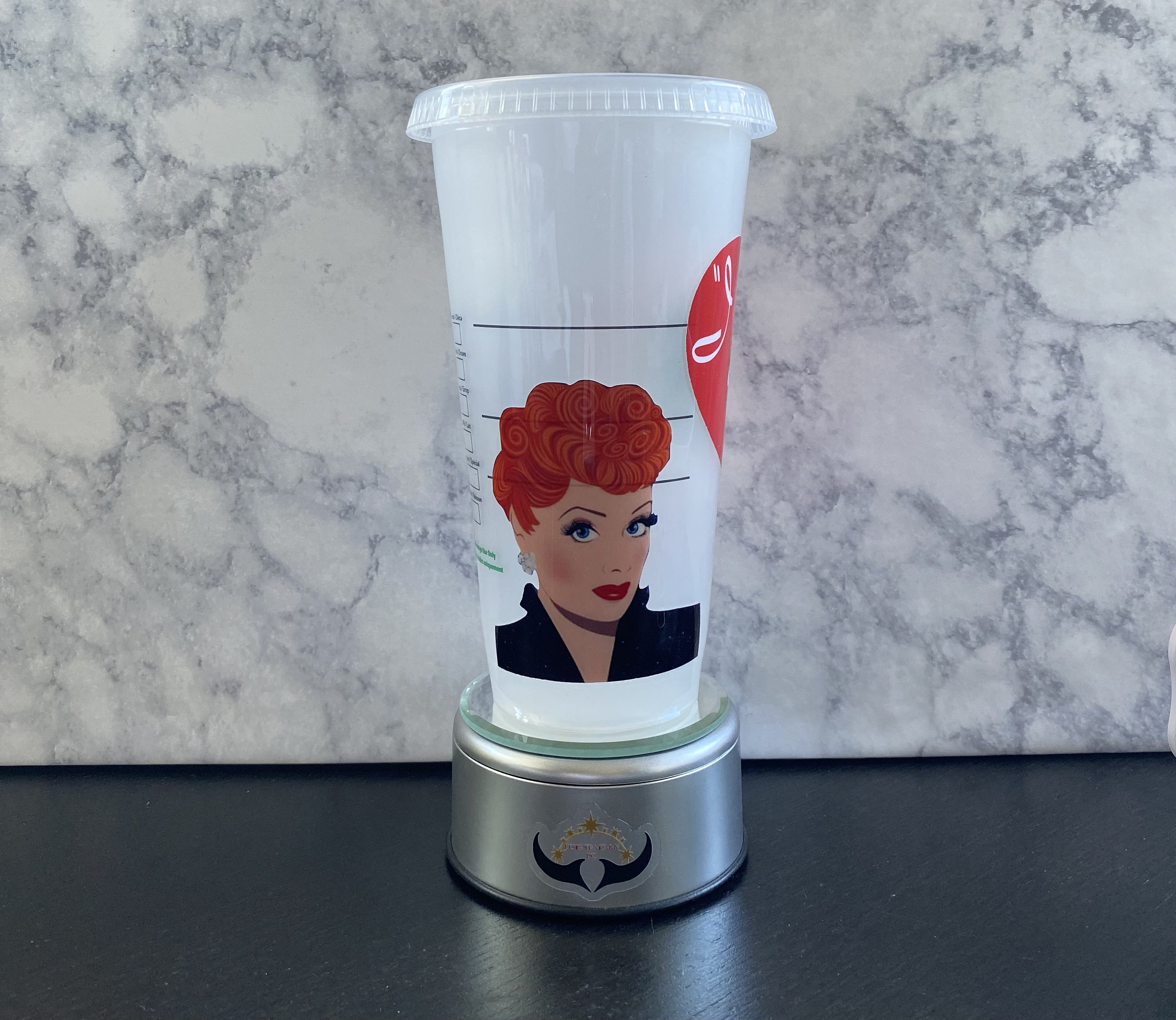 I Love Lucy Ceramic Tumbler Lucy Fans Starbucks Double | Etsy