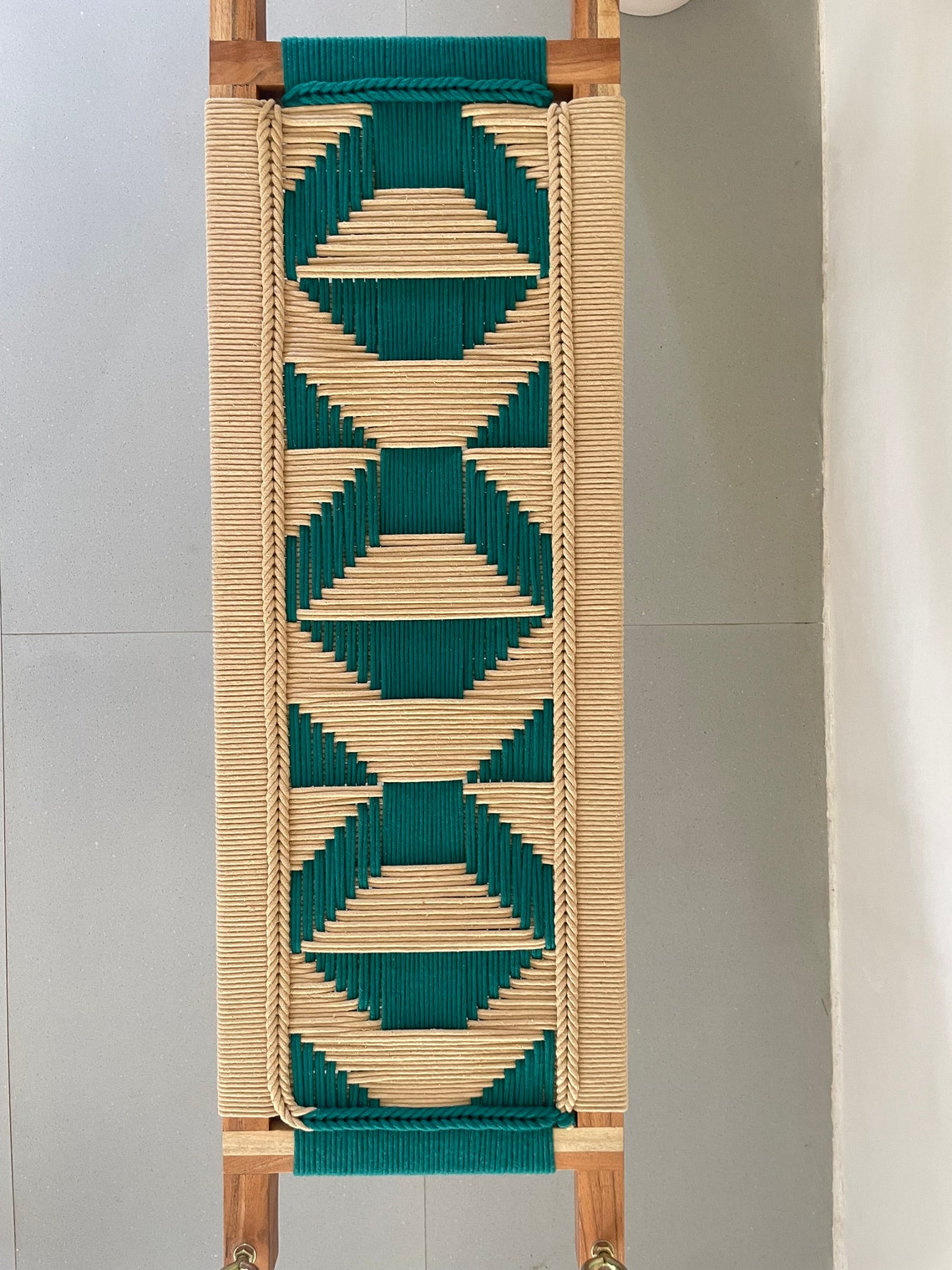 Hand Woven Tree Swing, Boho Wooden Indoor Outdoor Adults Tree Swing ...