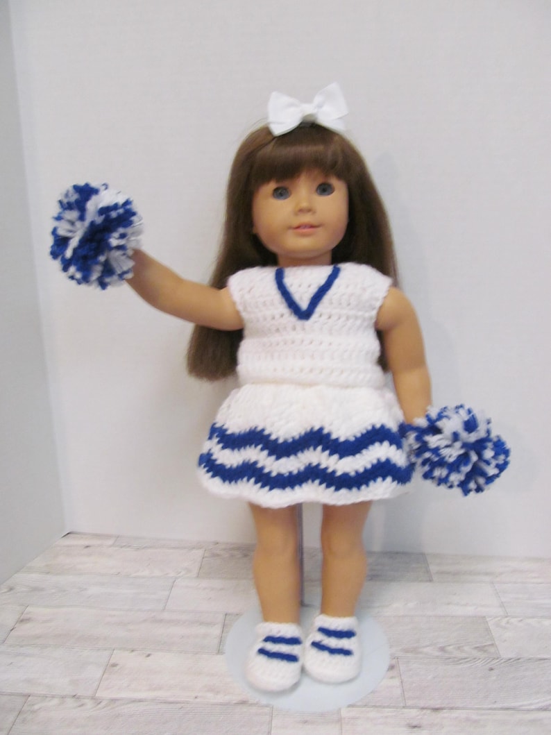 Rah, Rah, Rah Crocheted Cheer Leader Outfit Made for American Girl 18 ...