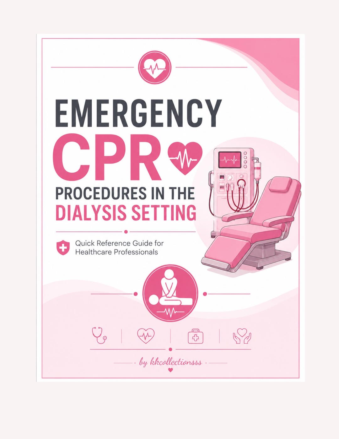 CPR Procedures Poster | Dialysis Emergency Response Quick Reference ...