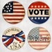 Set of 8 Patriotic Buttons Uncle Sam USA - Etsy