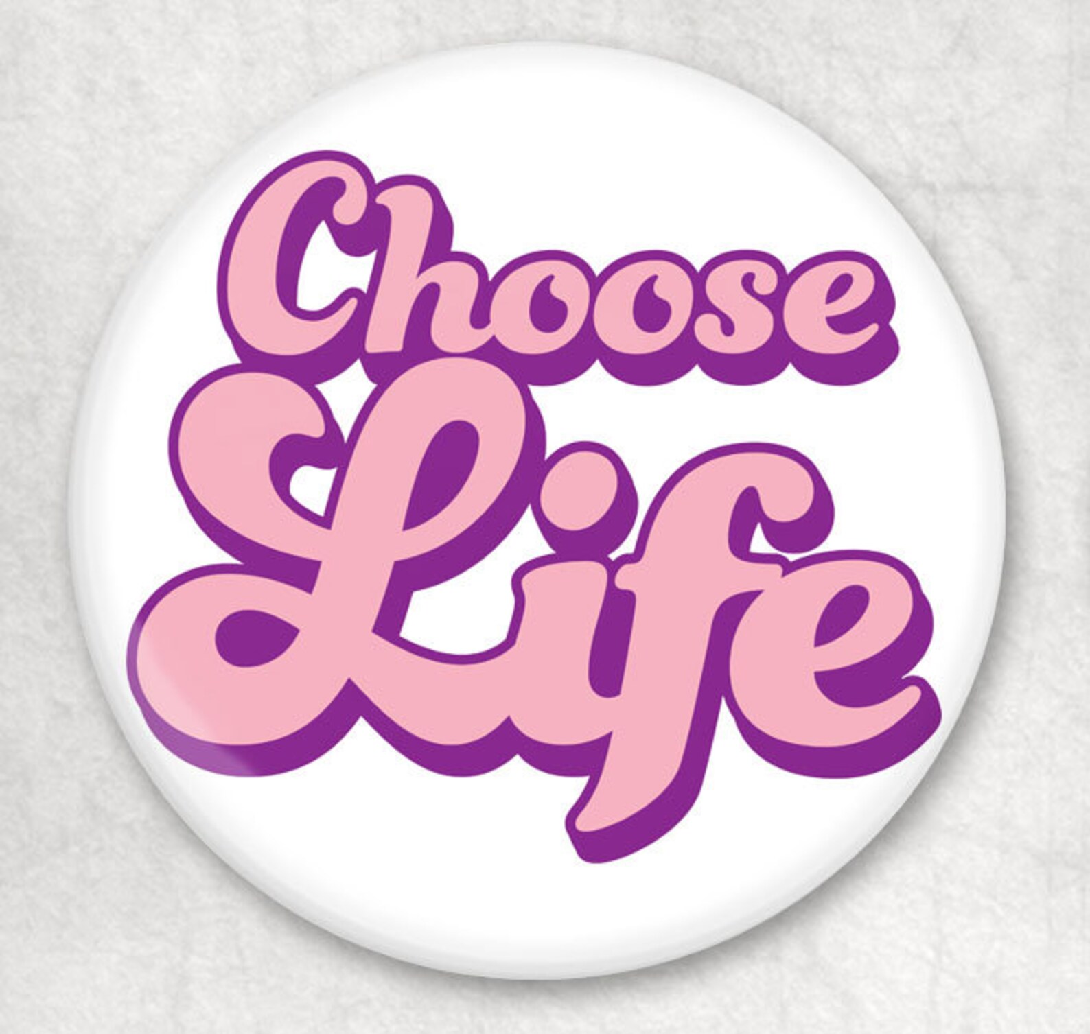 Choose Life Pro Life Pin Back Button - Etsy