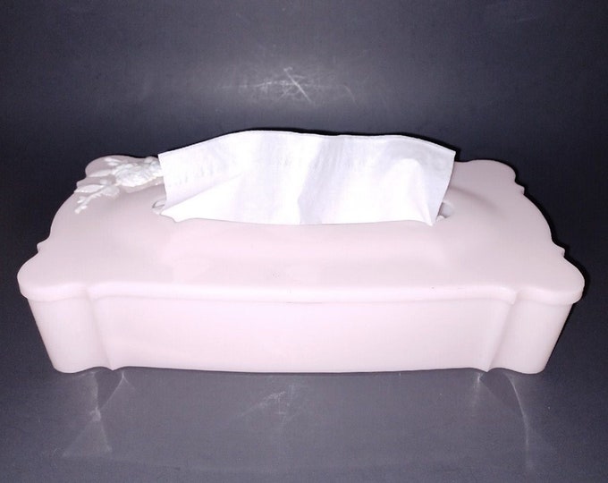 1950s Vintage Schwarz Bros Plastic Pastel Pink Tissue Box Cover Art ...