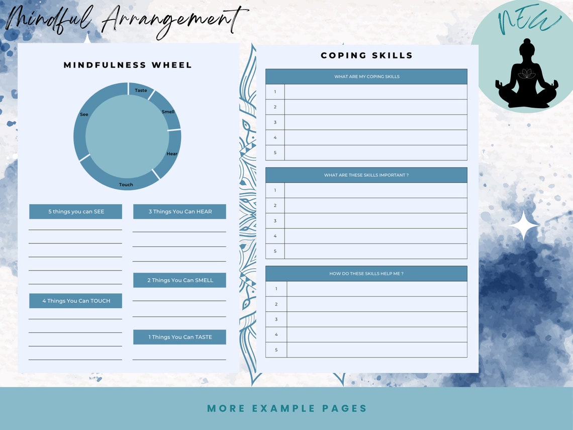 Mental Health Wellness Planner - Journal Therapy - Mental Health ...