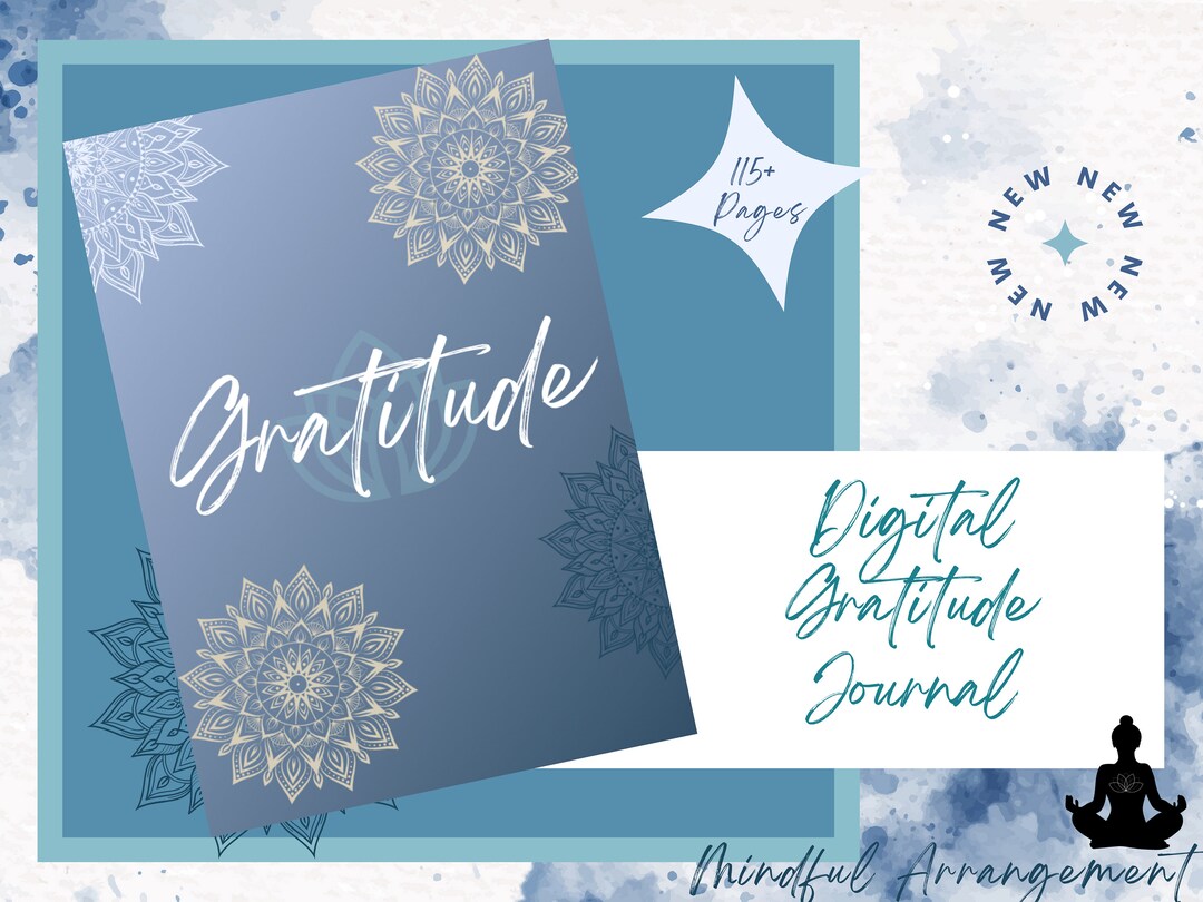 Digital Gratitude Journal - Daily Gratitude Planner - Gratitude Journal ...
