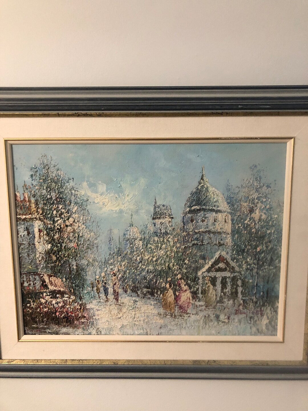 Vintage Paris Street Scene Signed Dupont Oil Painting - Etsy