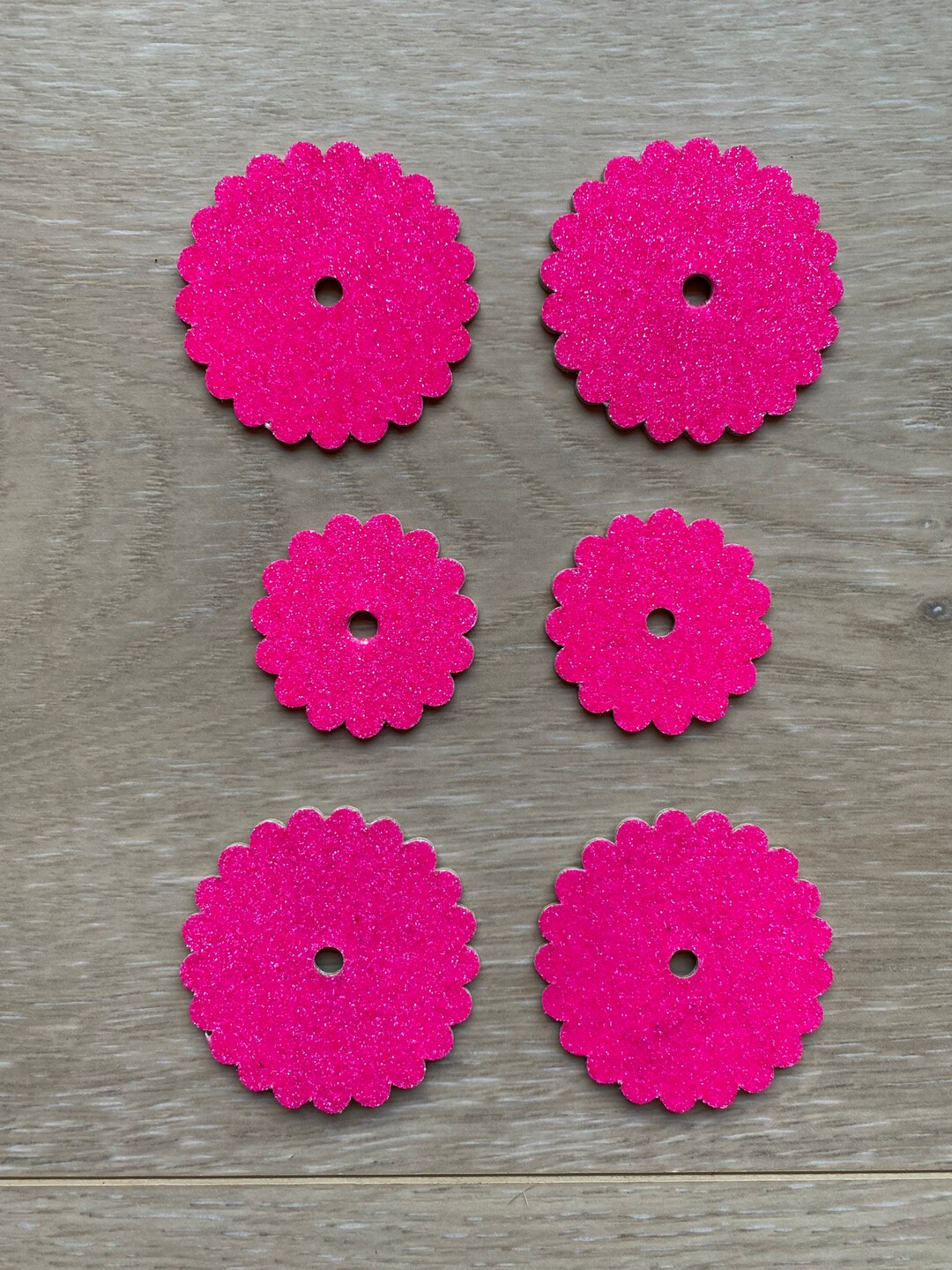 Pink Glitter Leather Rosettes, Hot Pink Glitter Rosettes, Saddle Set ...
