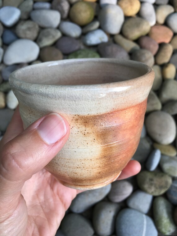 Small Wood Fired Hand Thrown Yunomi Teacup Kitchen & Dining Tea Cups ...