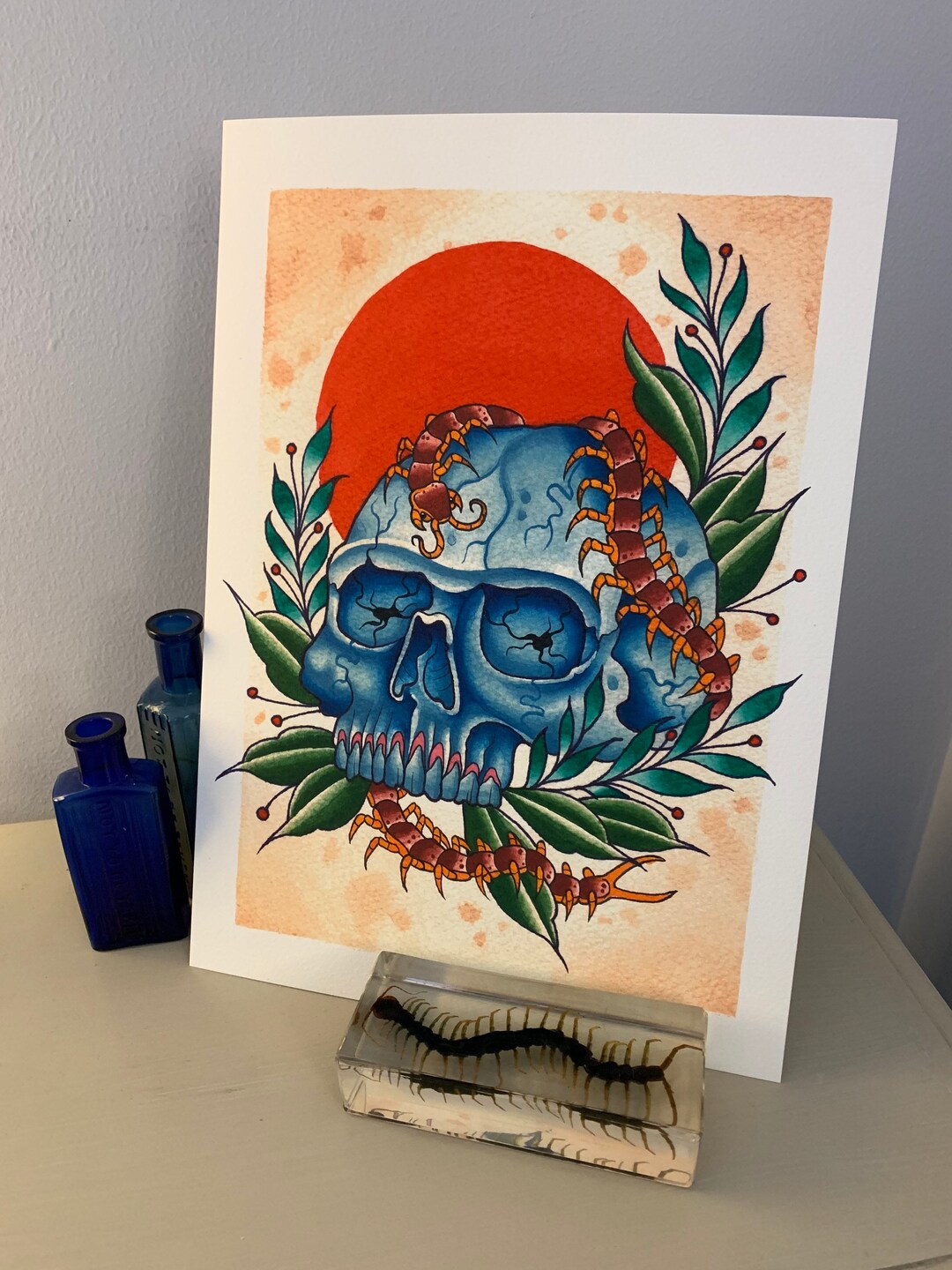 Centipede Skull - Etsy