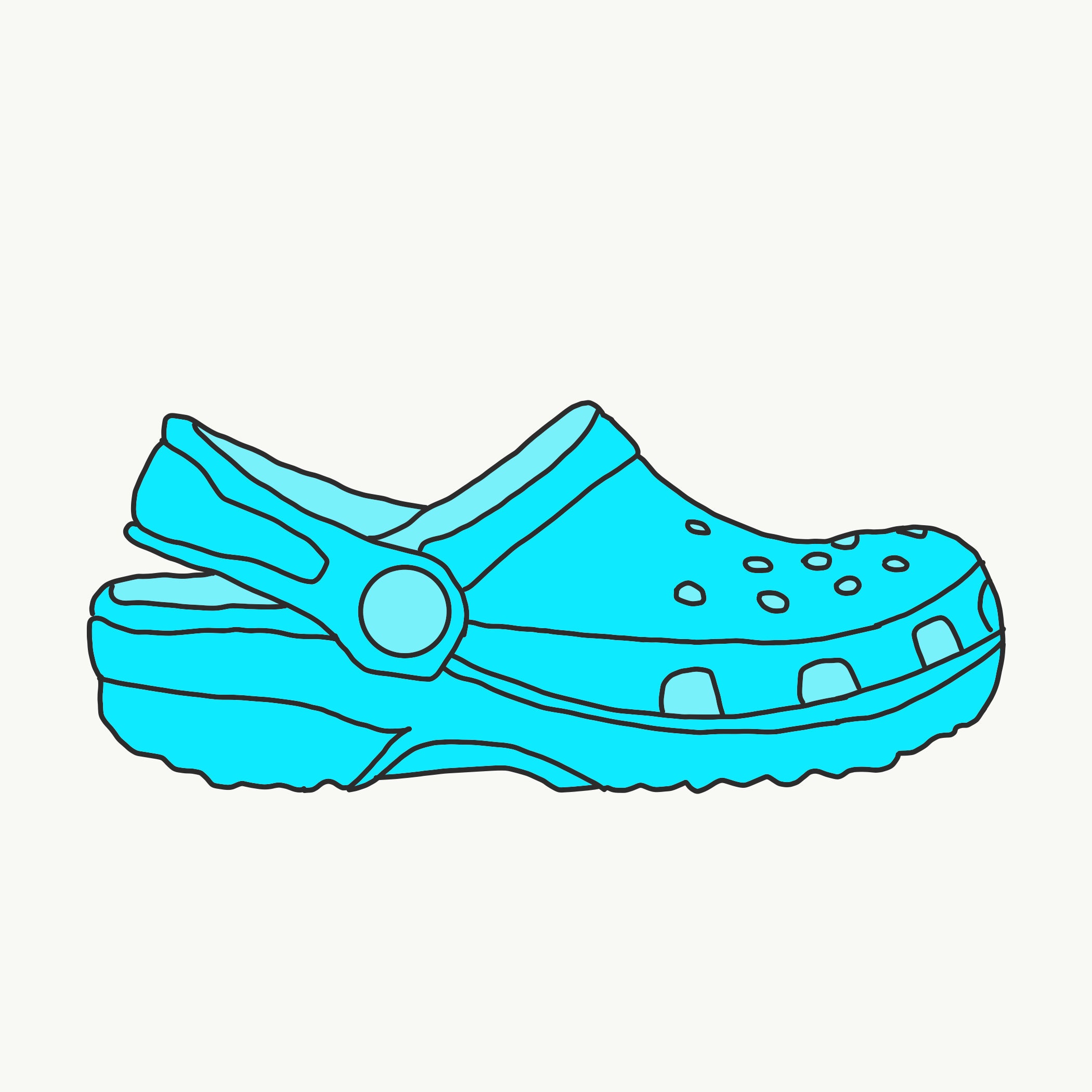 Blue Croc Design Template Shoes Girl Boy Adult Kids All Etsy
