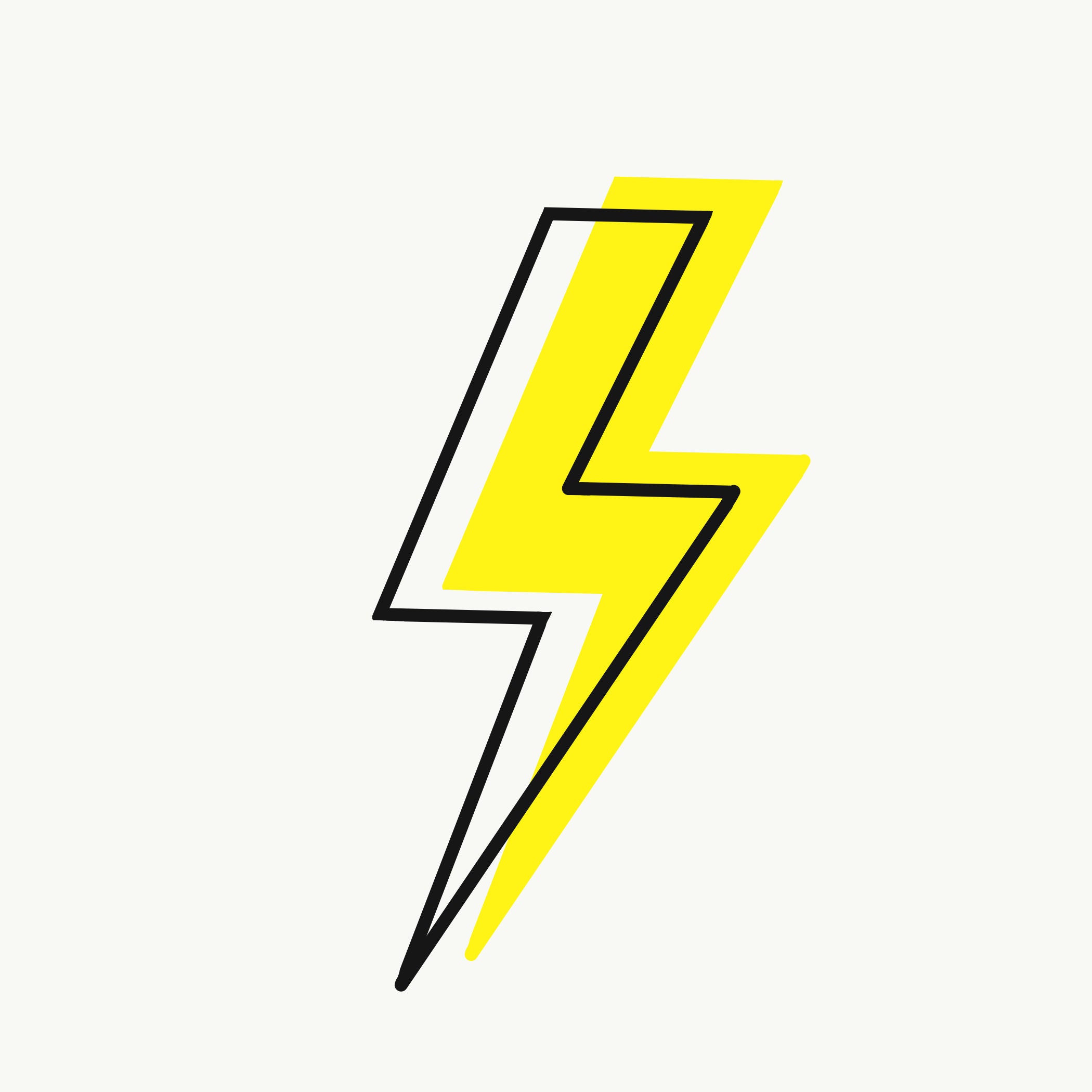 Lightning Bolt Comic Design Template Multiple Use Crafts Hand Drawn 3D ...