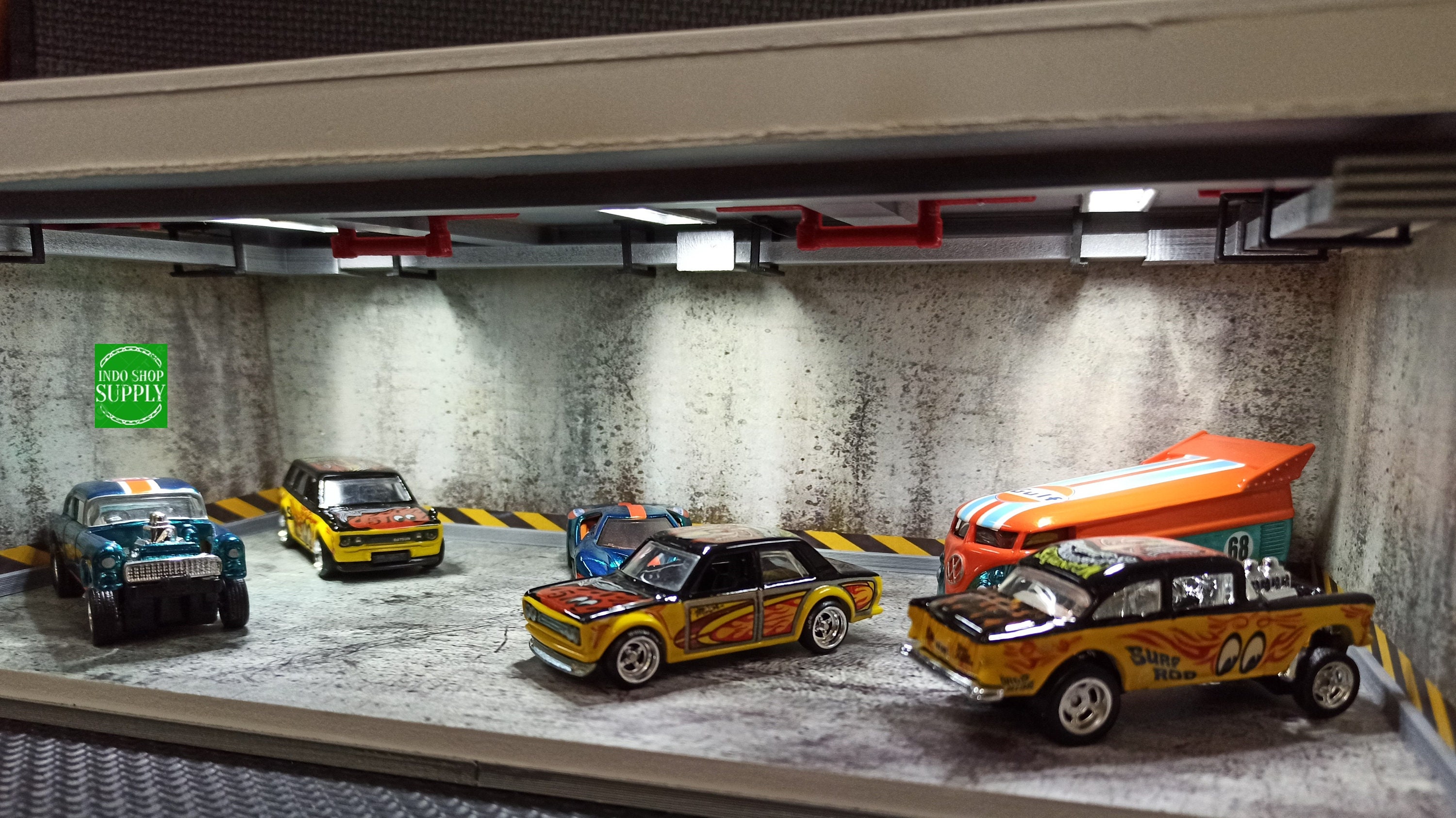 Diorama Miniatures Display Garage Workshop Diecast 1 64 1 64 4 Etsy