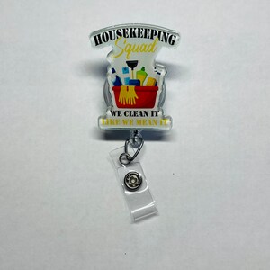 Badge Reels for Dietary, Housekeeping or Materials Managment Staff - Etsy