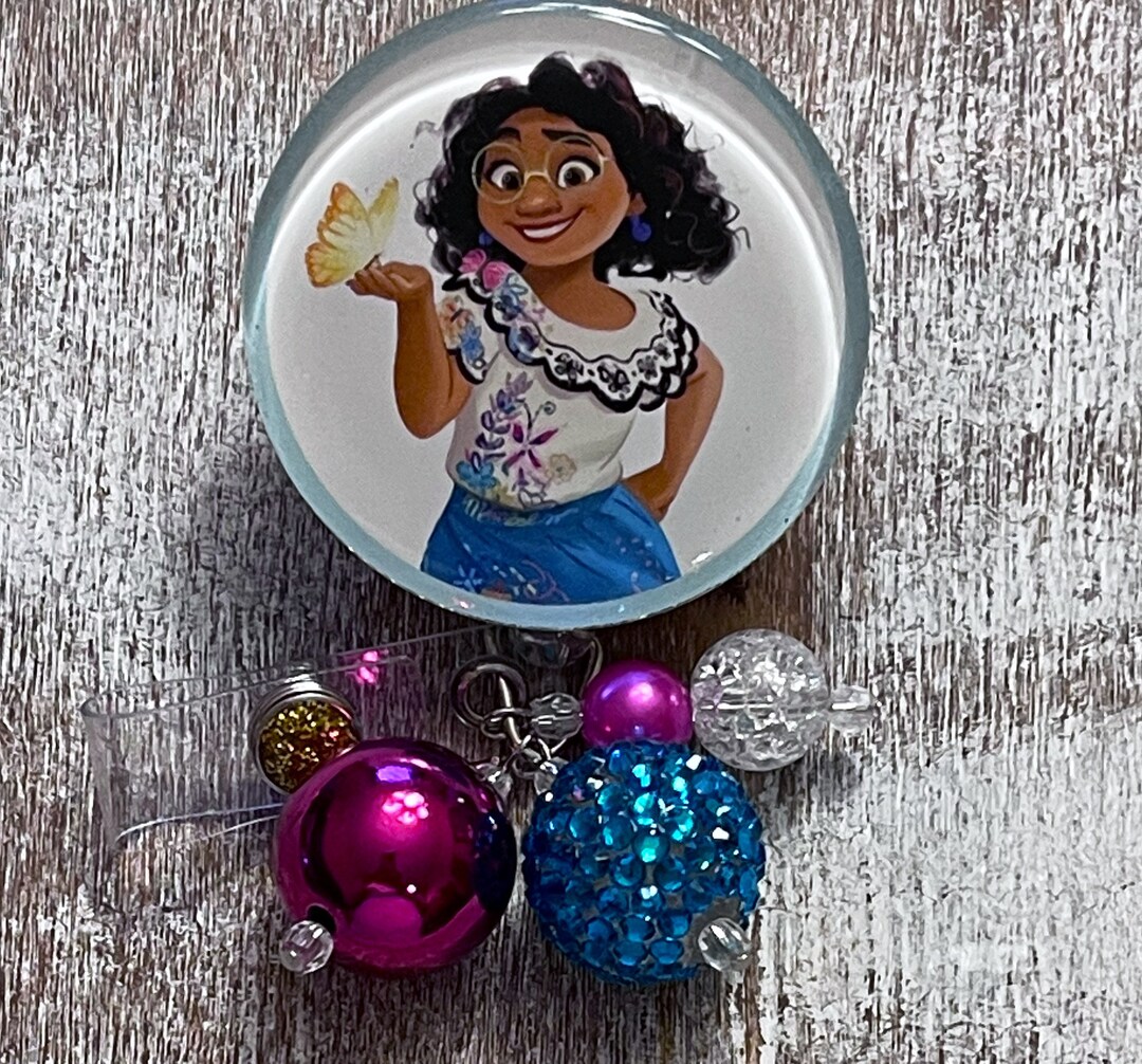 Maribel Madrigal Encanto Acrylic Badge Reel With Beads - Etsy
